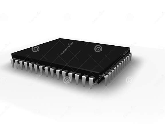 Microchip stock illustration. Illustration of blueprint - 2163448