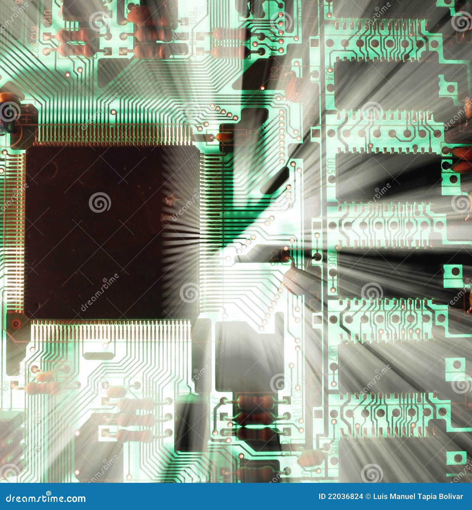 Microchip stock photo. Image of connection, concept, chip - 22036824