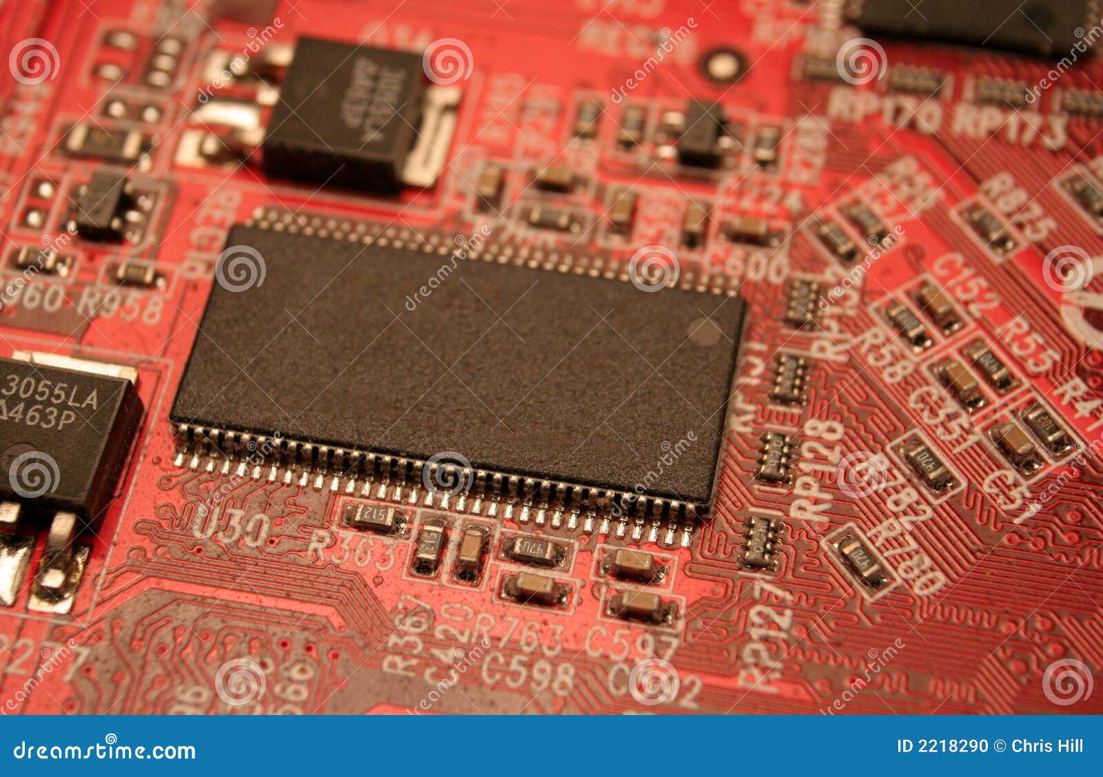 Microchip fotografia stock. Immagine di macro, hardware - 2218290