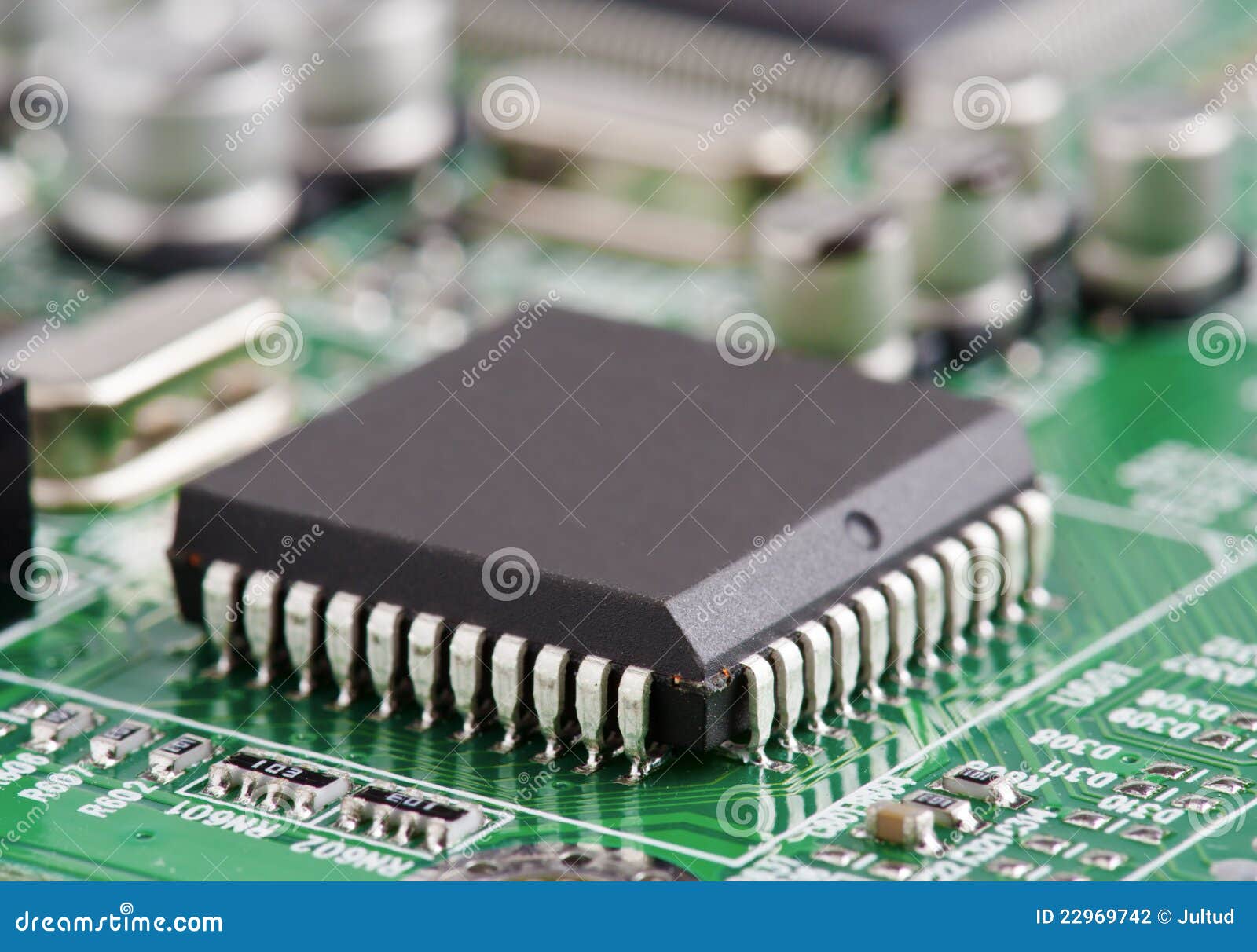 Microchip fotografia stock. Immagine di scheda, bordo - 22969742