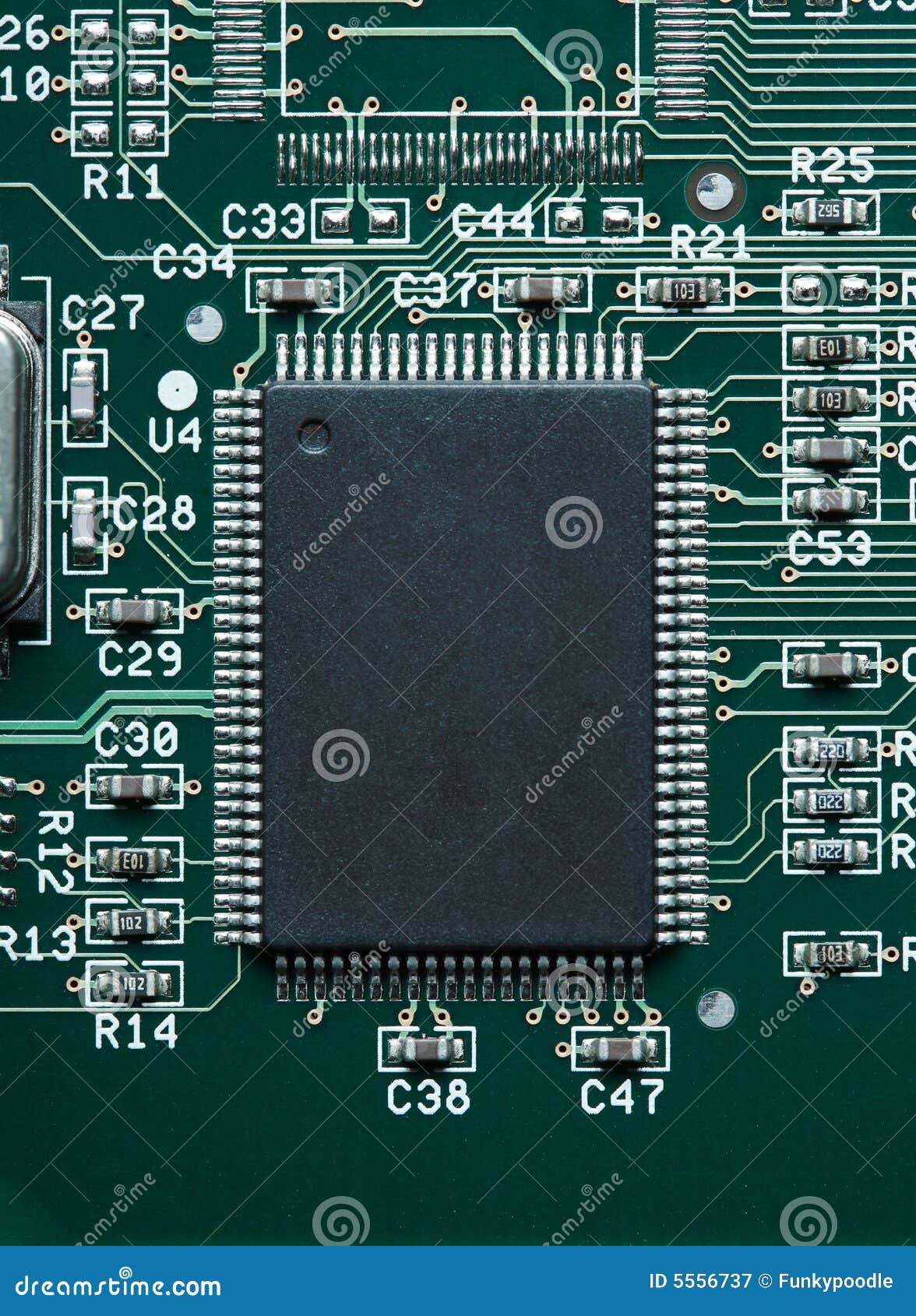 Microchip stock image. Image of life, microelectronics - 5556737