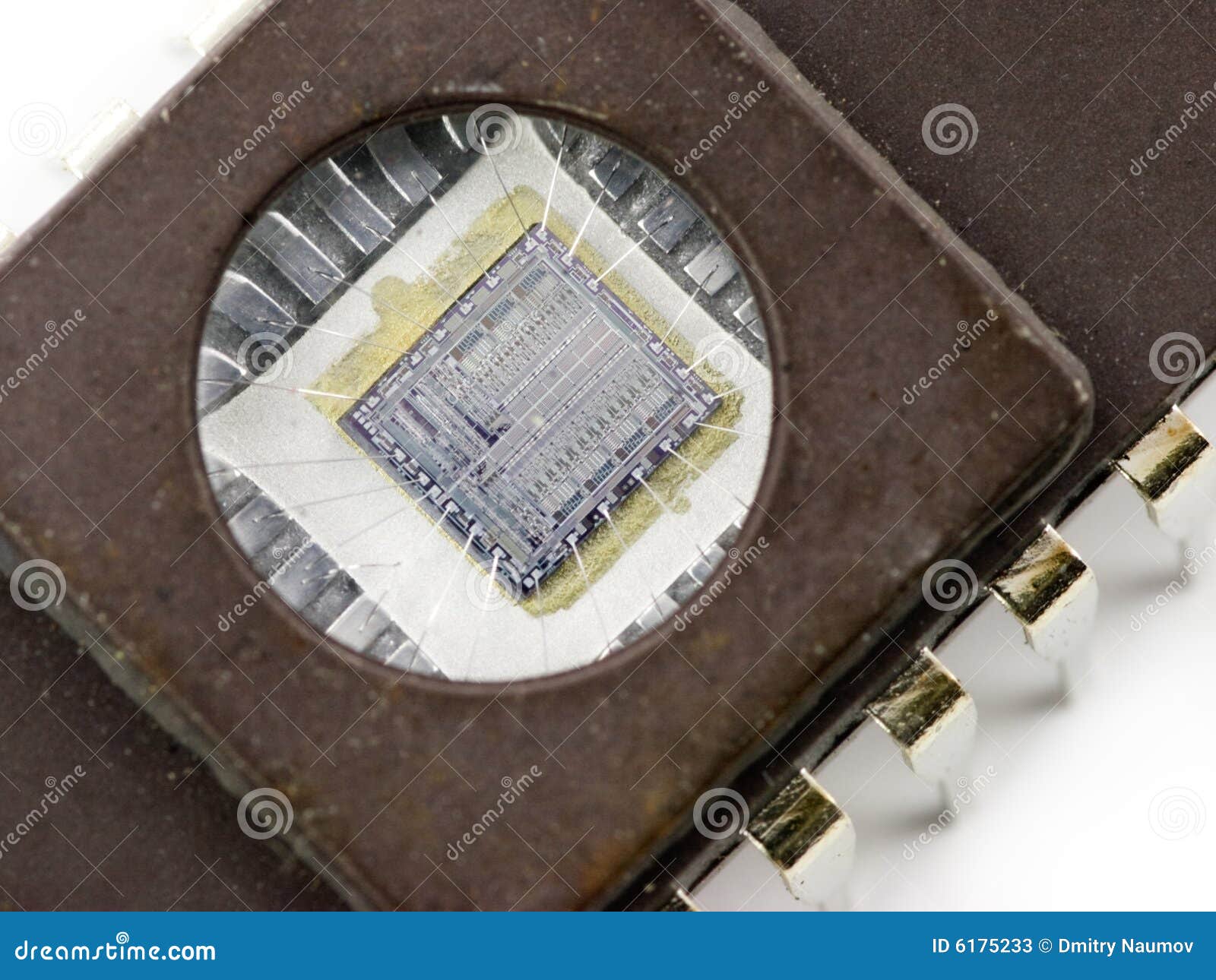Microchip imagem de stock. Imagem de integrado, elétrico - 6175233