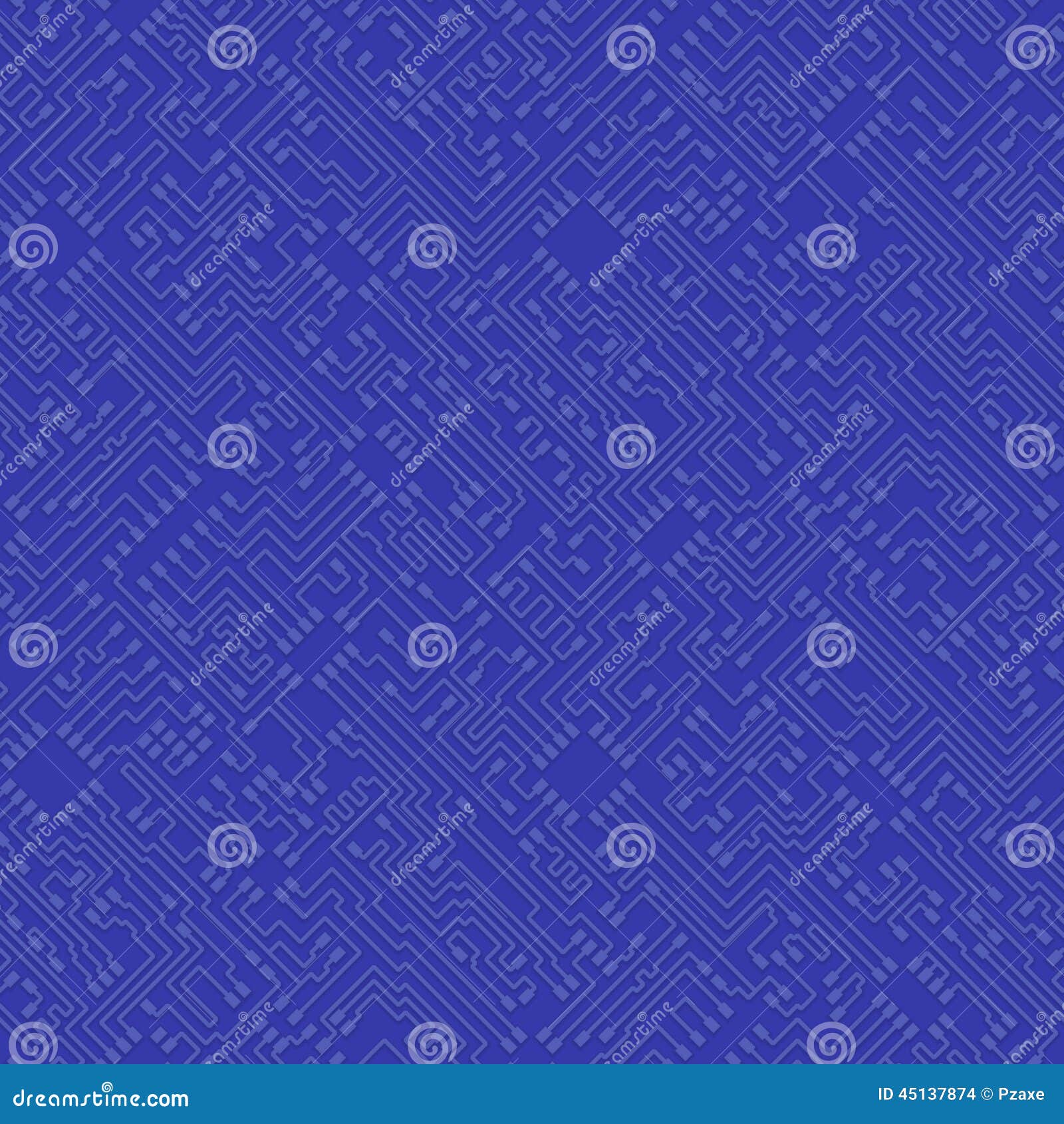 Microchip Abstract Vector Blue Background - High Tech Circuit Bo Stock ...