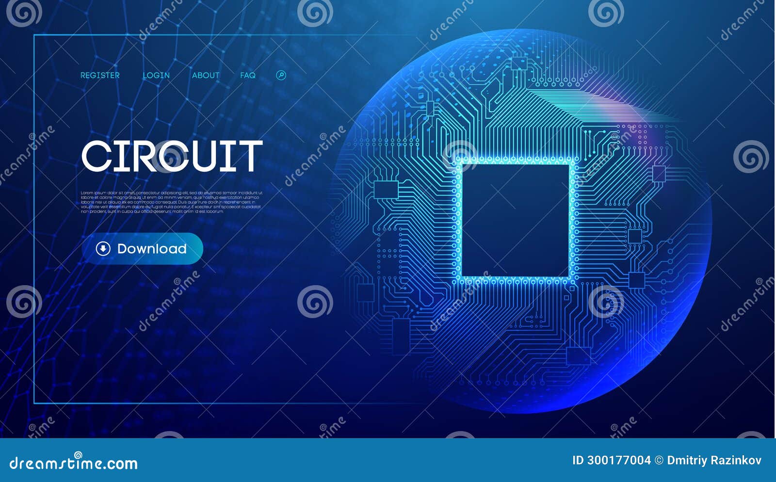 Microchip Artificial Intelligence. Big Data Semiconductor Technology ...