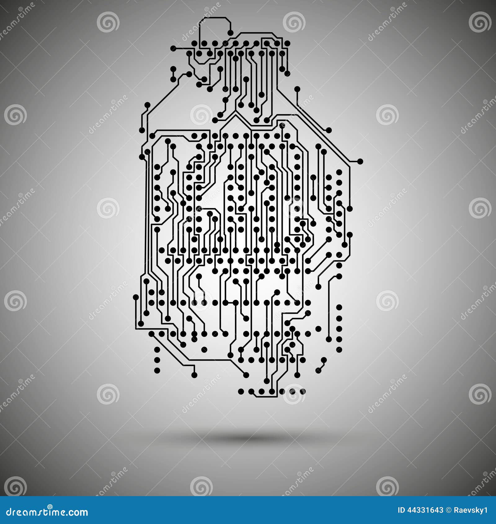 Microchip Background, Electronics Circuit, EPS10 Stock Vector ...