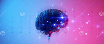 Microchip Brain Neural of AI Robot for High Technology Network, Quantum Computer Processing ...