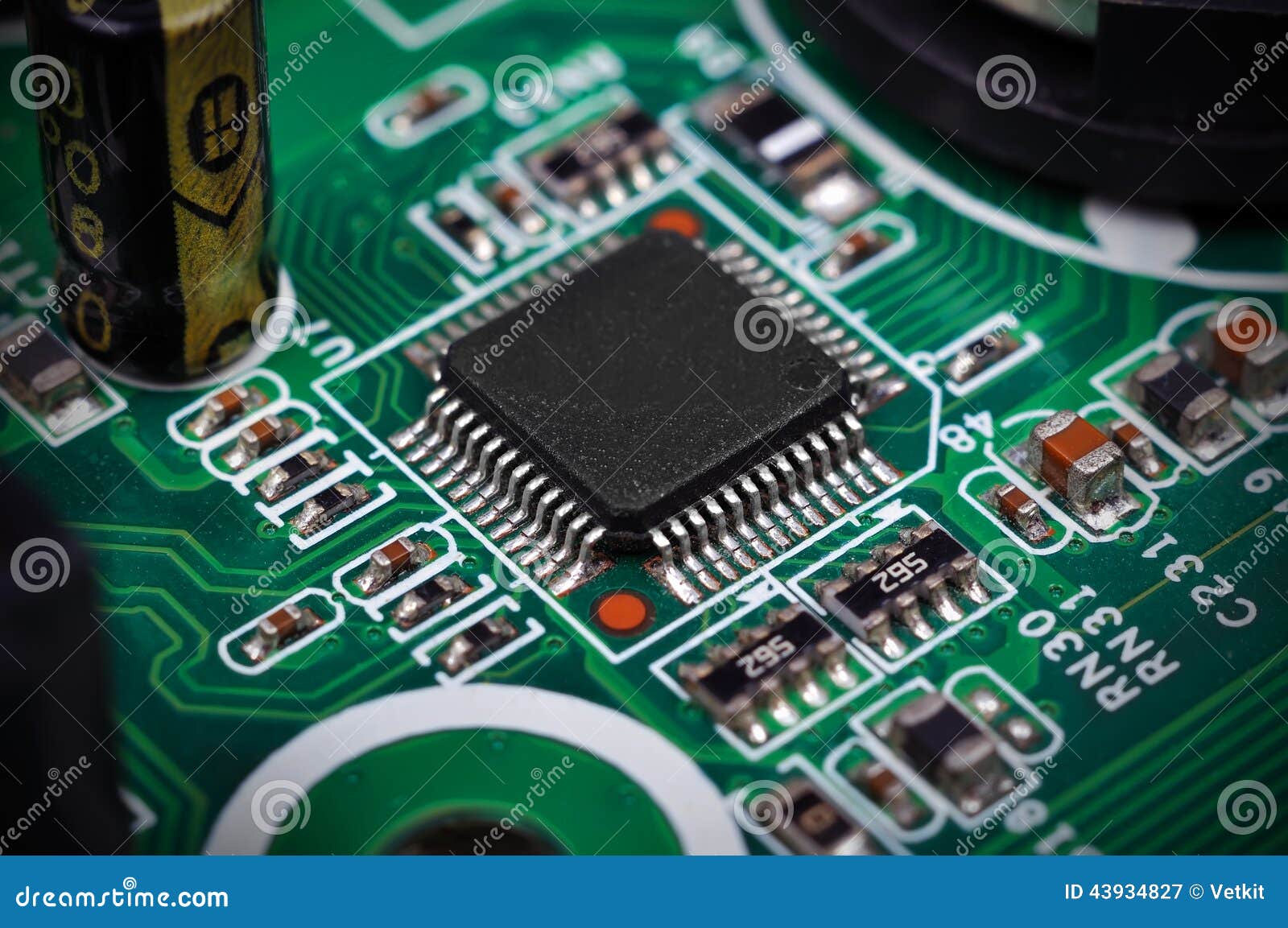 Microchip stock image. Image of chip, closeup, electrical - 43934827