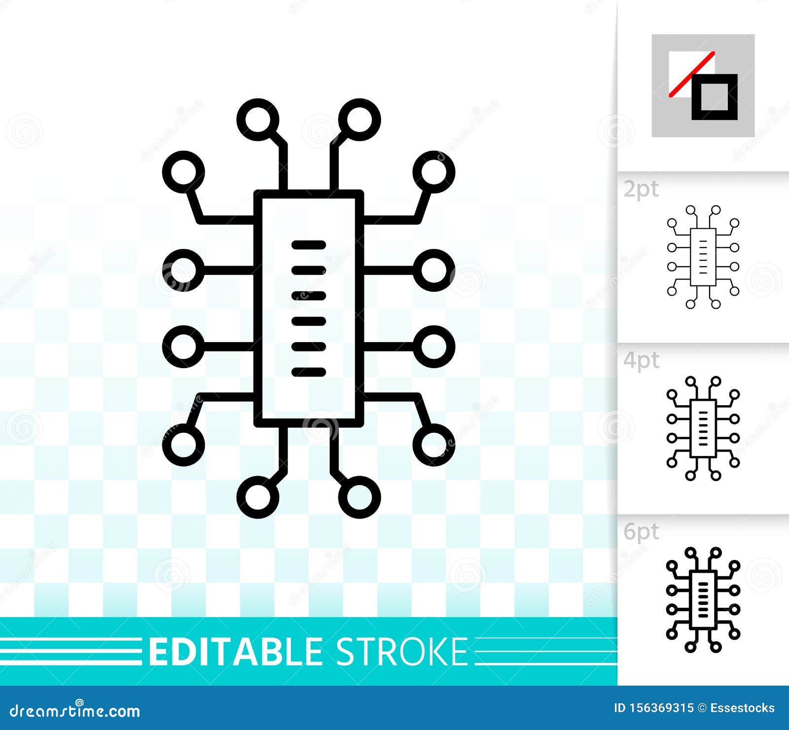 Microchip Circuit Simple Black Line Vector Icon Stock Vector ... Microchip Circuit Simple Black Line Vector Icon Stock Vector ...