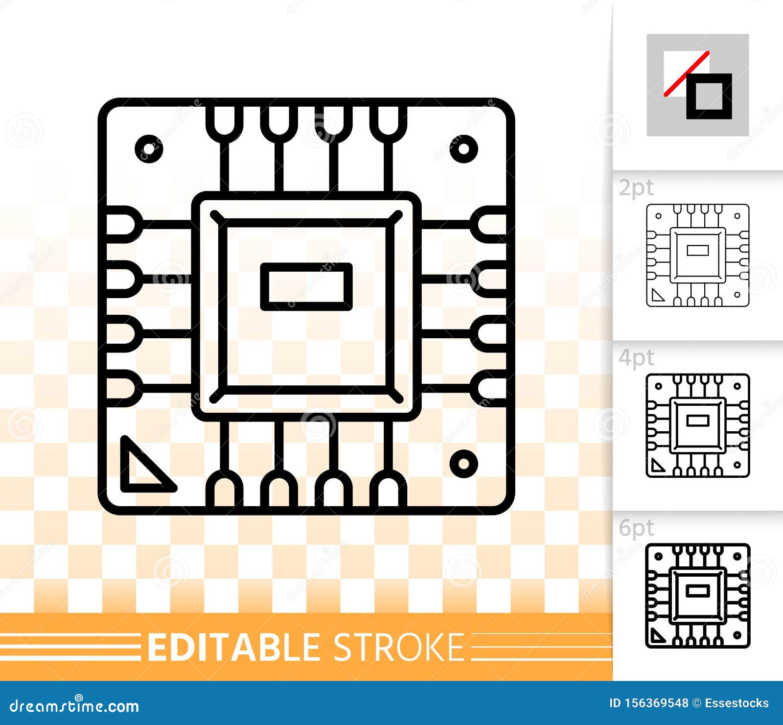 Microchip Circuit Simple Black Line Vector Icon Stock Vector ... Microchip Circuit Simple Black Line Vector Icon Stock Vector ...