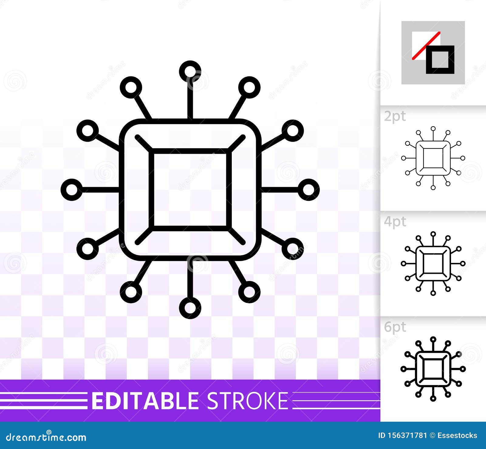Microchip Circuit Simple Black Line Vector Icon Stock Vector ... Microchip Circuit Simple Black Line Vector Icon Stock Vector ...