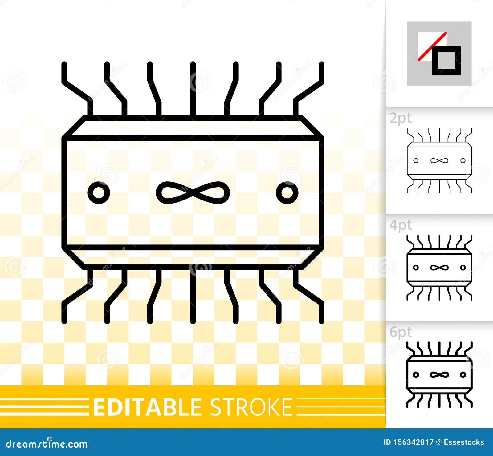 Microelectronics. Simple Related Vector Icons | CartoonDealer.com ...