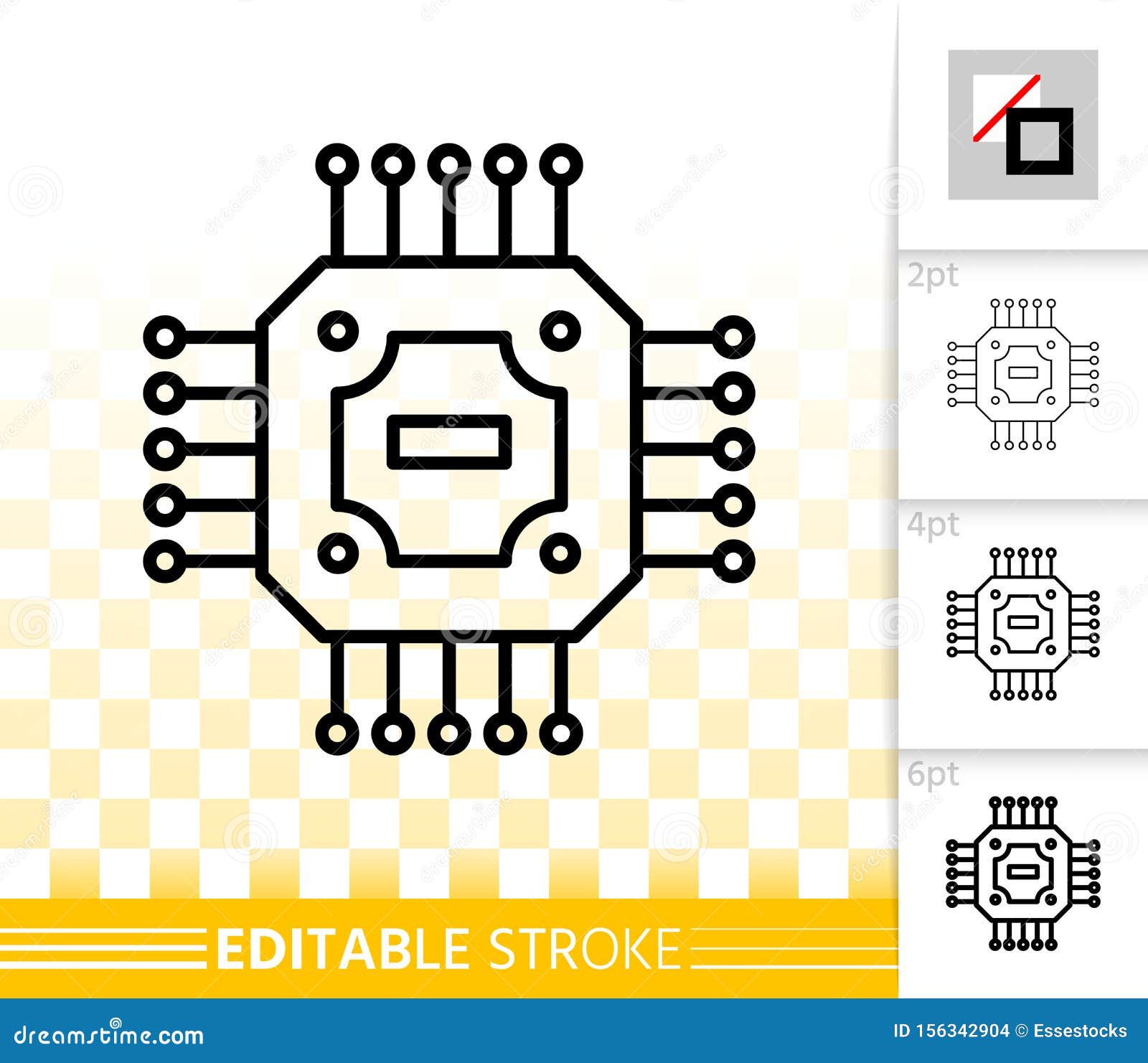 Microelectronics. Simple Related Vector Icons | CartoonDealer.com ...