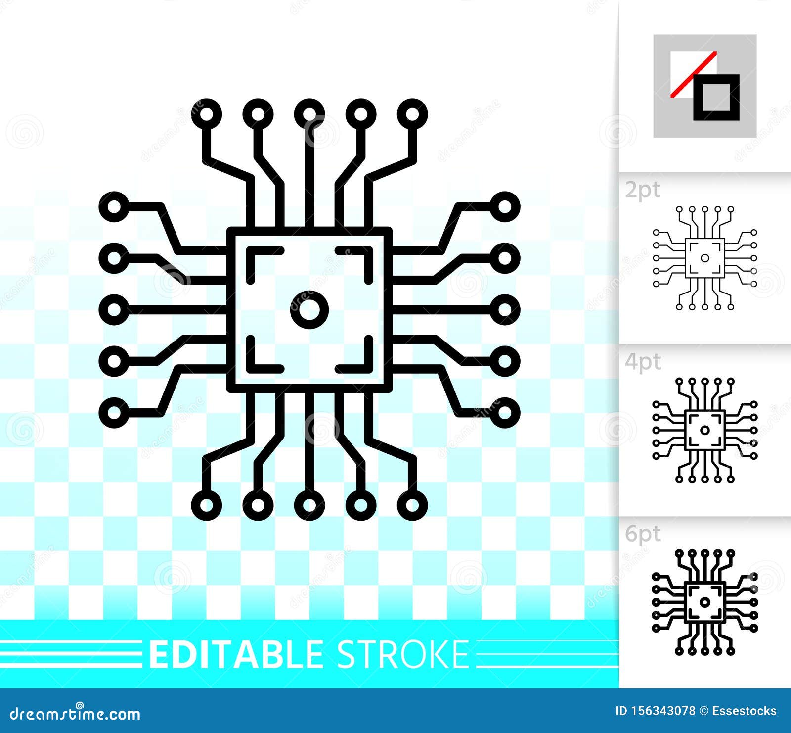 Microelectronics. Simple Related Vector Icons | CartoonDealer.com ...