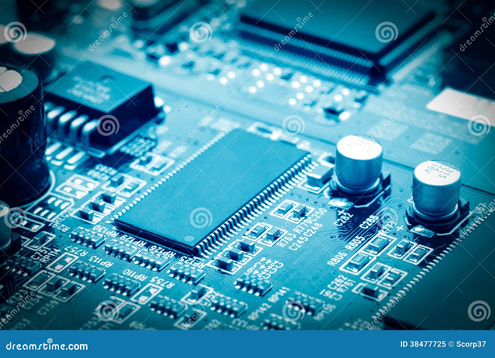 Microchip stock image. Image of data, motherboard, card - 38477725