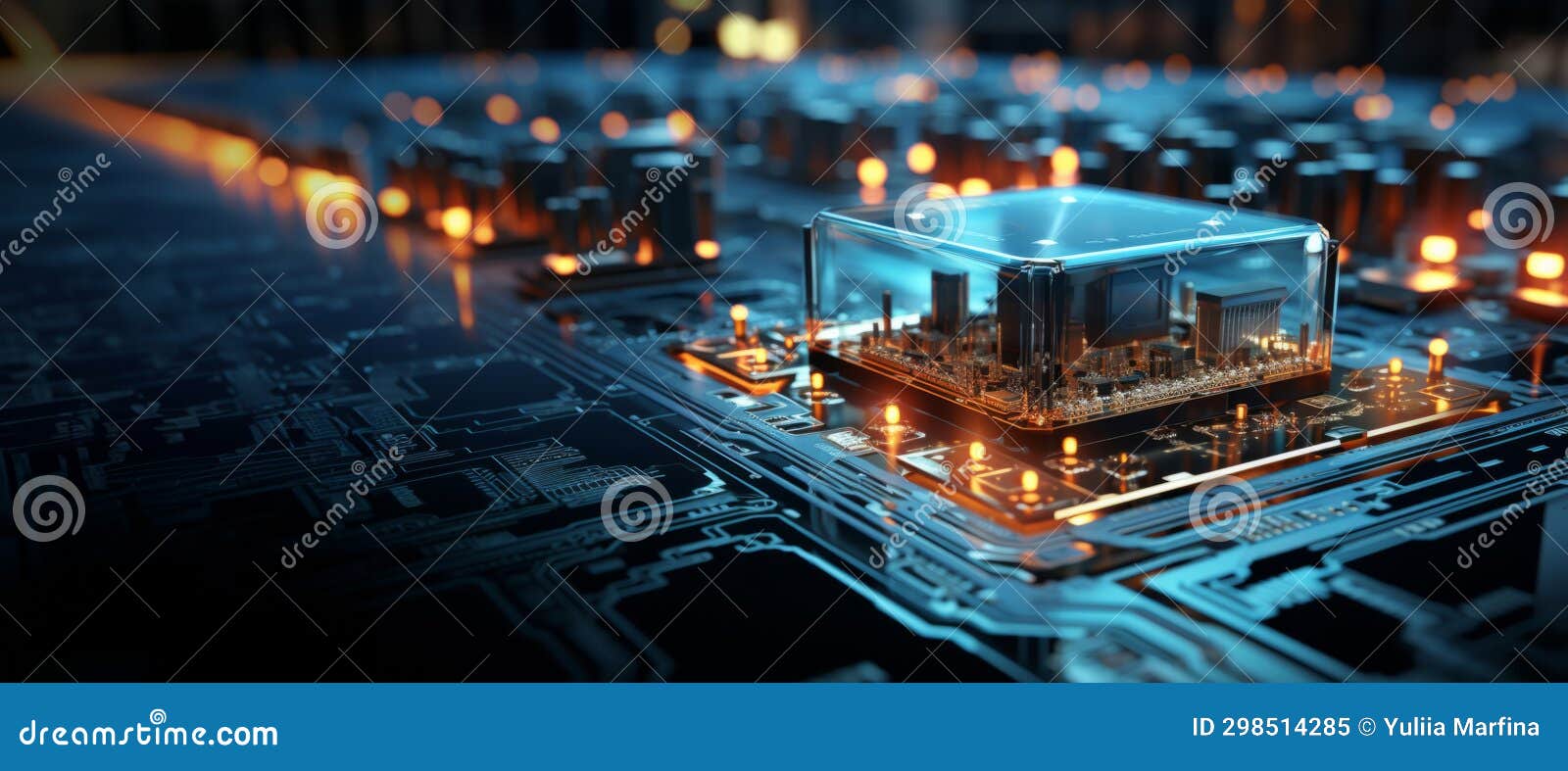 Microchip Component Manufacture at Semiconductor Production Factory ...