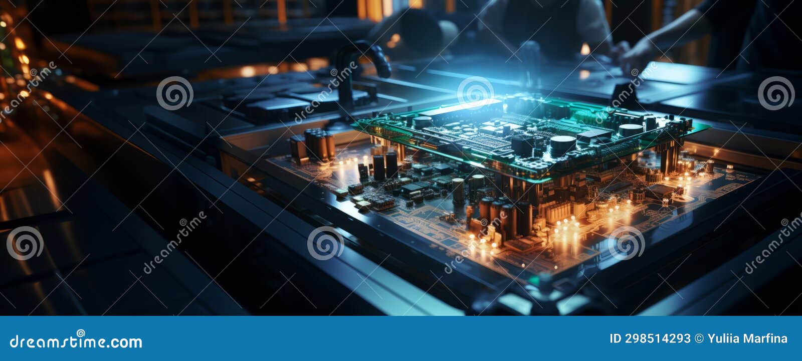 Microchip Component Manufacture at Semiconductor Production Factory ...