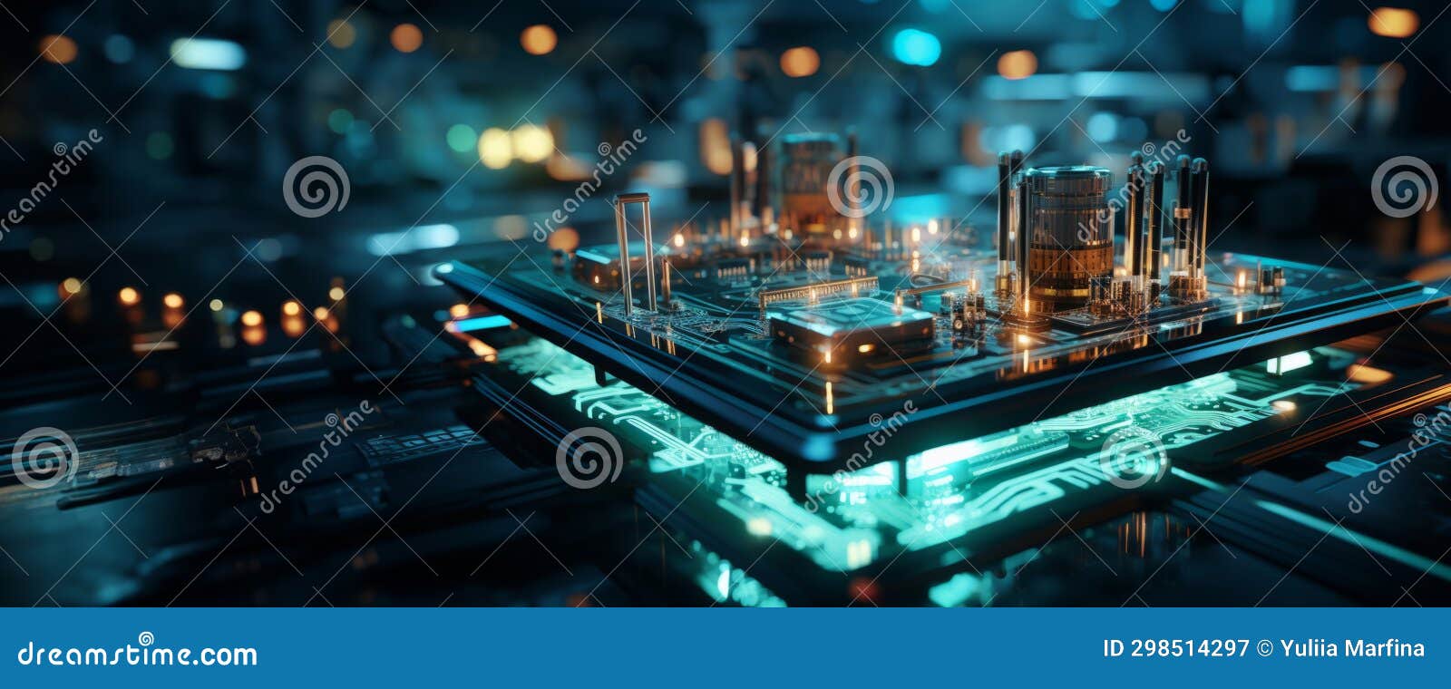 Microchip Component Manufacture at Semiconductor Production Factory ...