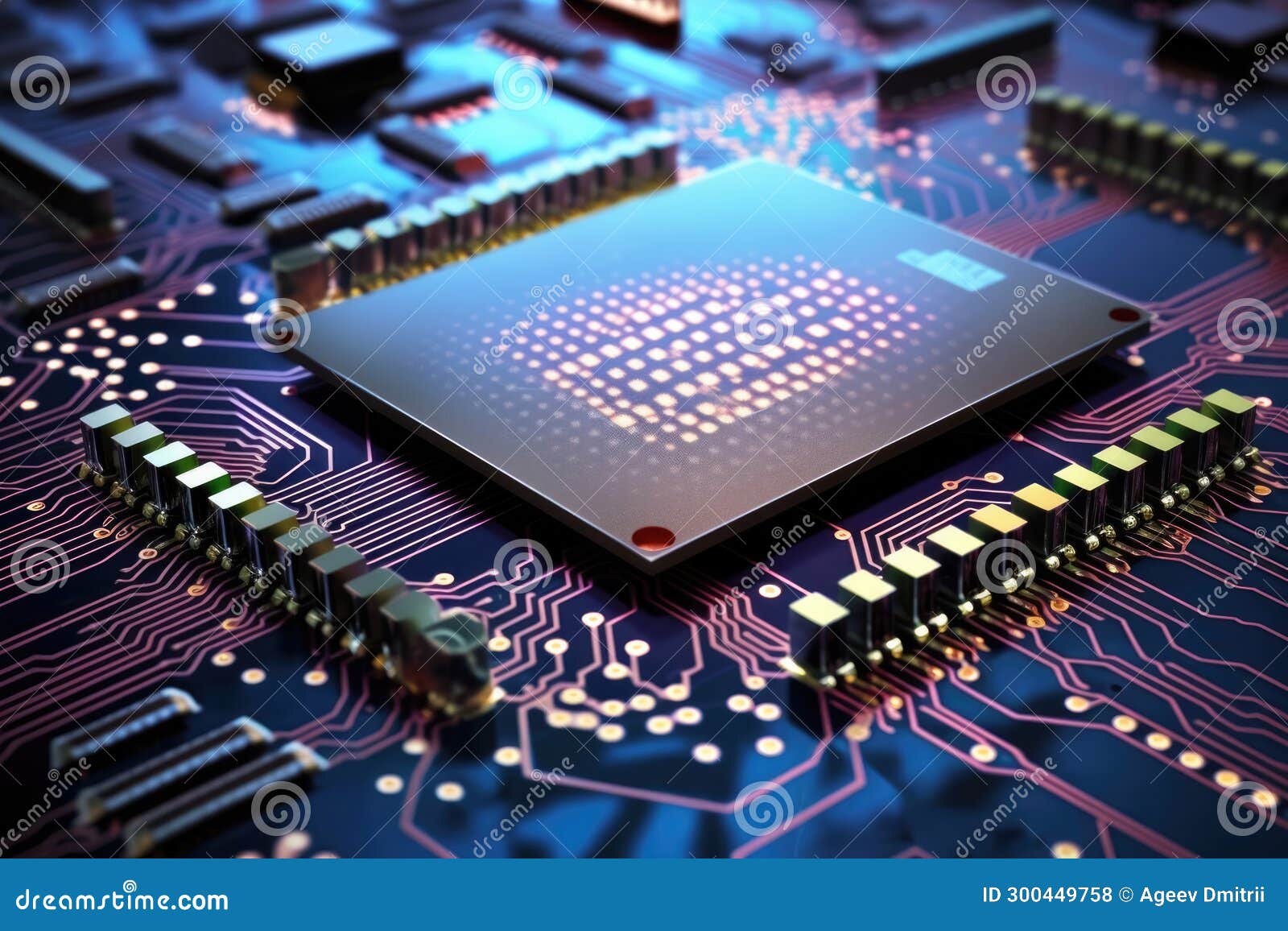 Microchip Computing Technology Electronic Processor Digital Motherboard ...
