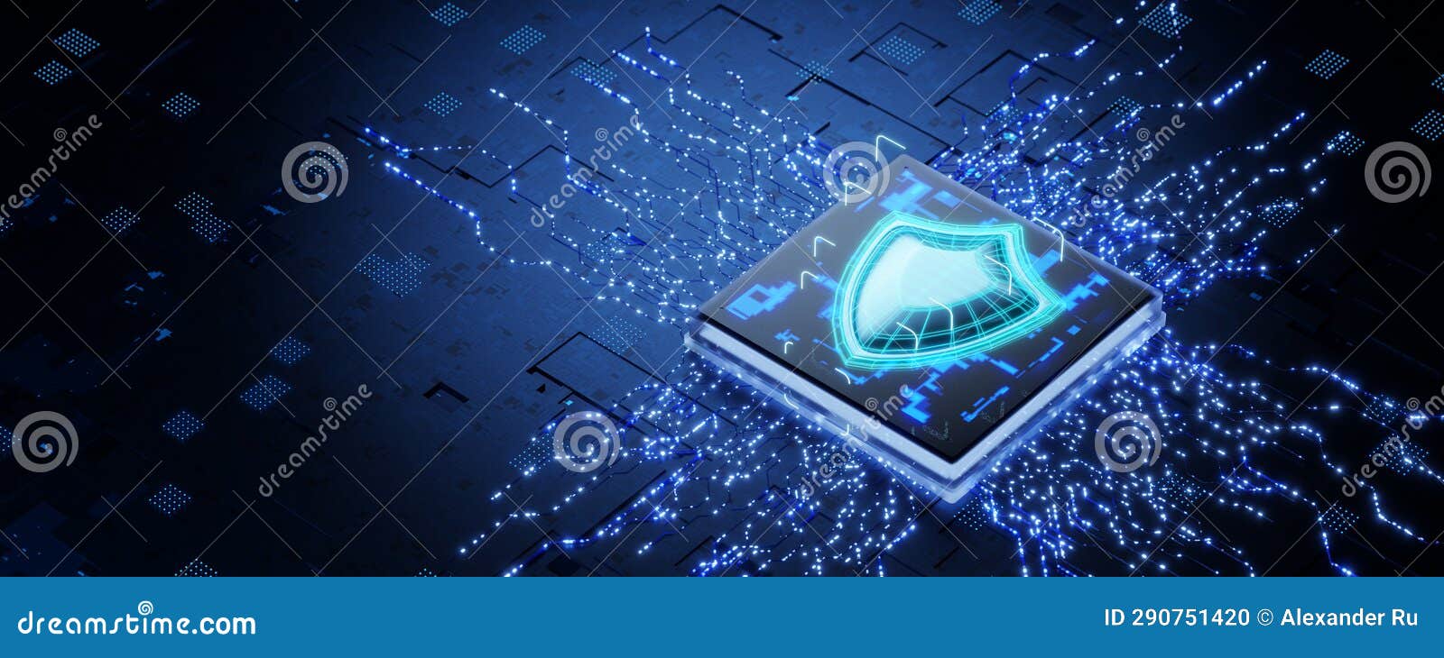 Microchip Cryptography Data Protection Concept Protect Your Data Cyber Security Cpu Critical