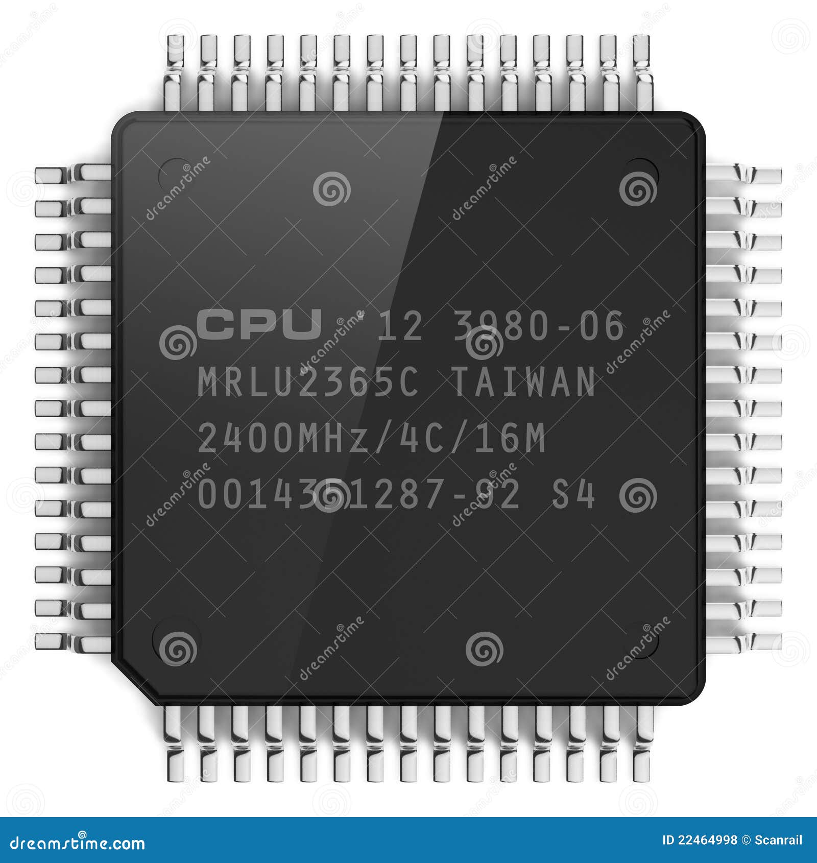 Microchip del ordenador stock de ilustración. Ilustración de concepto ...