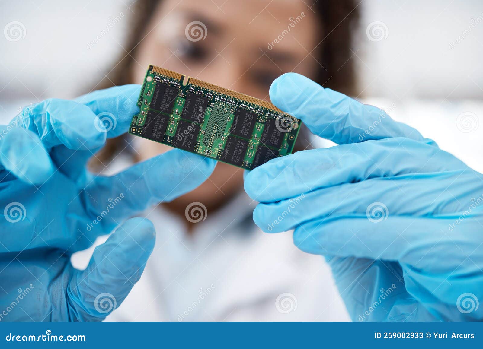 Microchip, Device or Motherboard with Engineer or Electronics Expert ...
