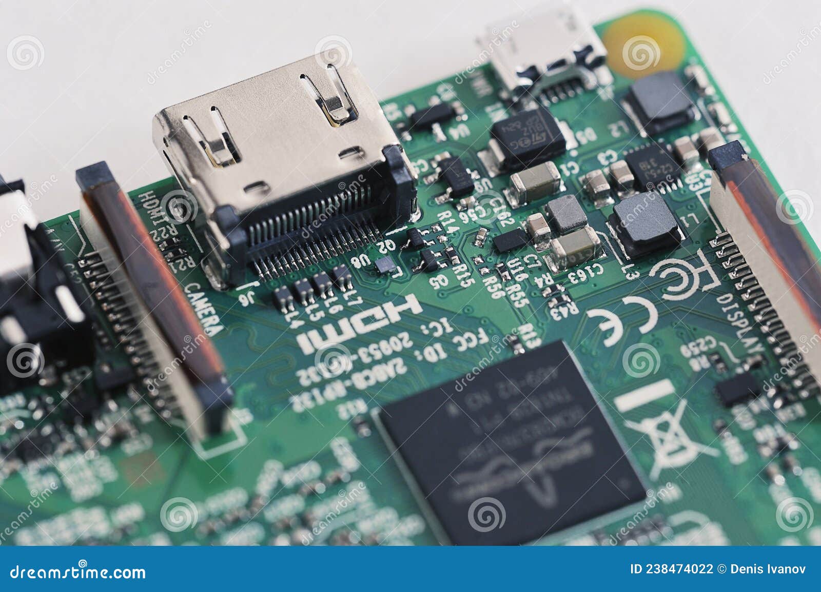 Microchip - Electronic Board with Connectors Editorial Photography ...