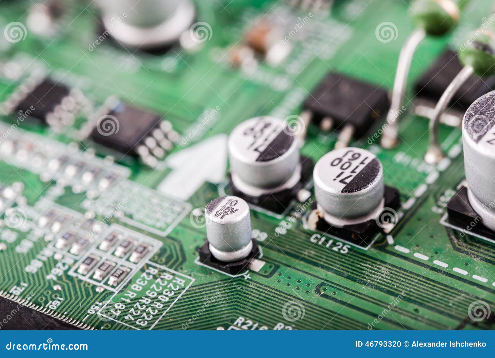 Microchip. stock photo. Image of electronic, inside, engineering - 46793320