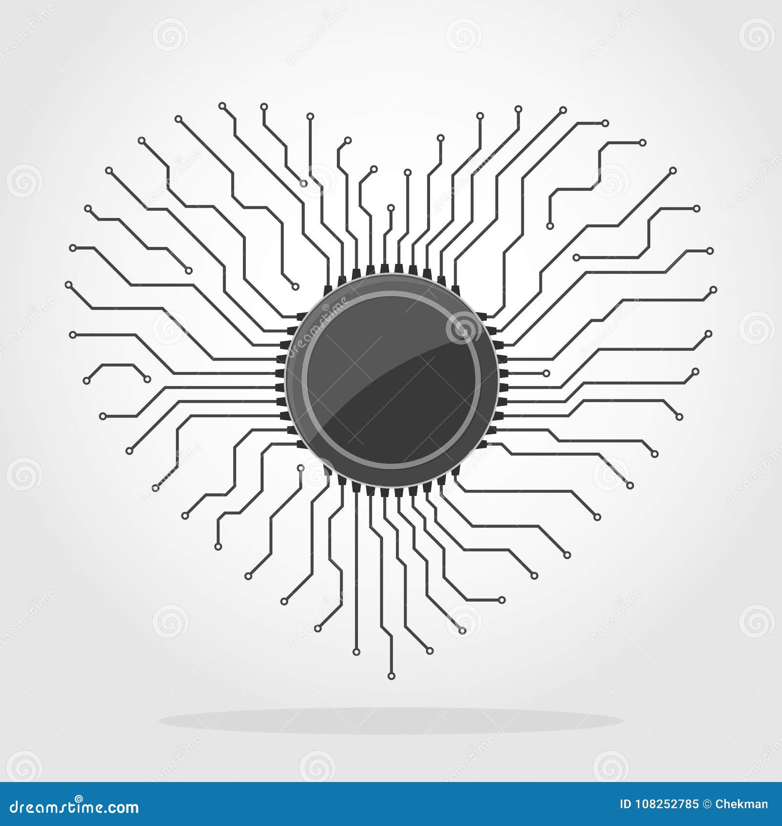 Microchip Heart Stock Illustrations – 402 Microchip Heart Stock ...
