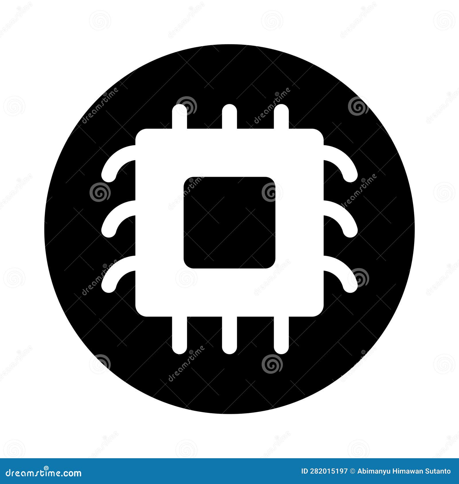 Microchip icon vector stock vector. Illustration of style - 282015197