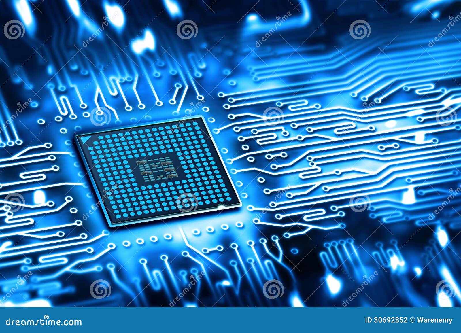 Microchip integrado foto de archivo. Imagen de hardware - 30692852