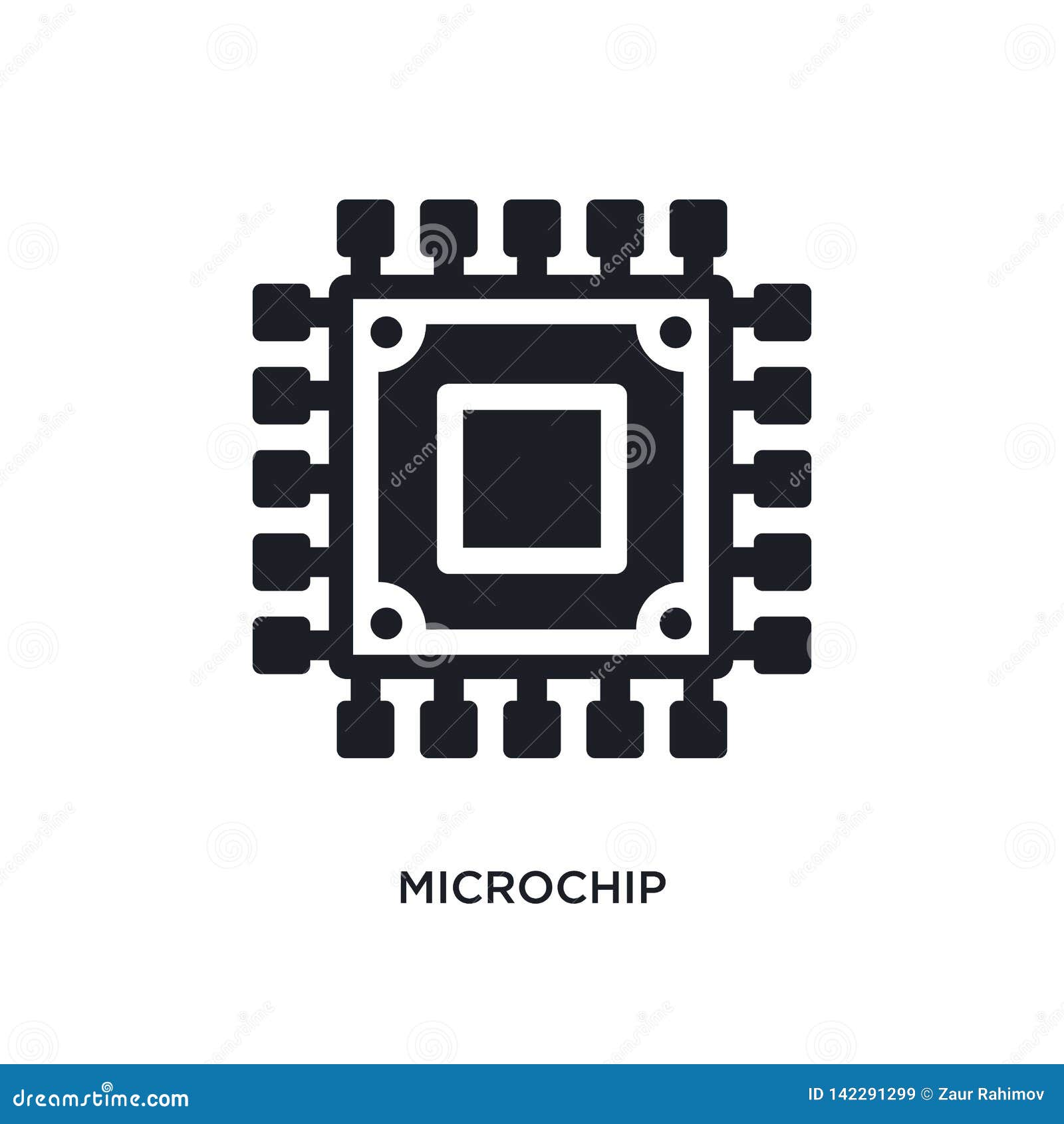 Microchip Isolated Icon. Simple Element Illustration from Programming ... Microchip Isolated Icon. Simple Element Illustration from Programming ...