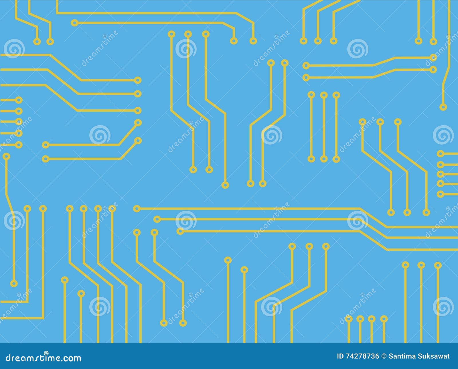 Microchip Line Technology Symbol Abstract Background Vector Stock ...