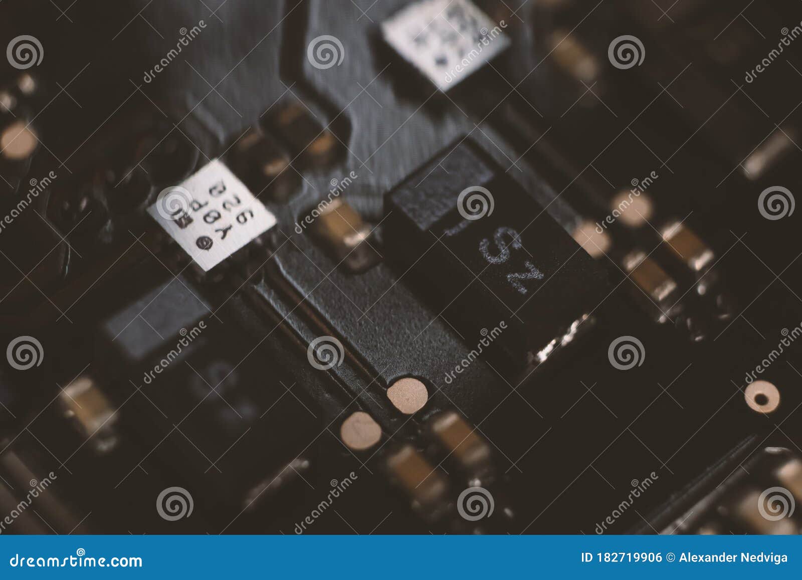 Microchip Macro Closeup Background Stock Photo - Image of industry ...
