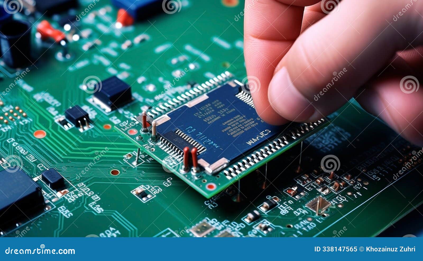 Microchip Manual Connecting To Microcontroller. Top View on Engineer ...