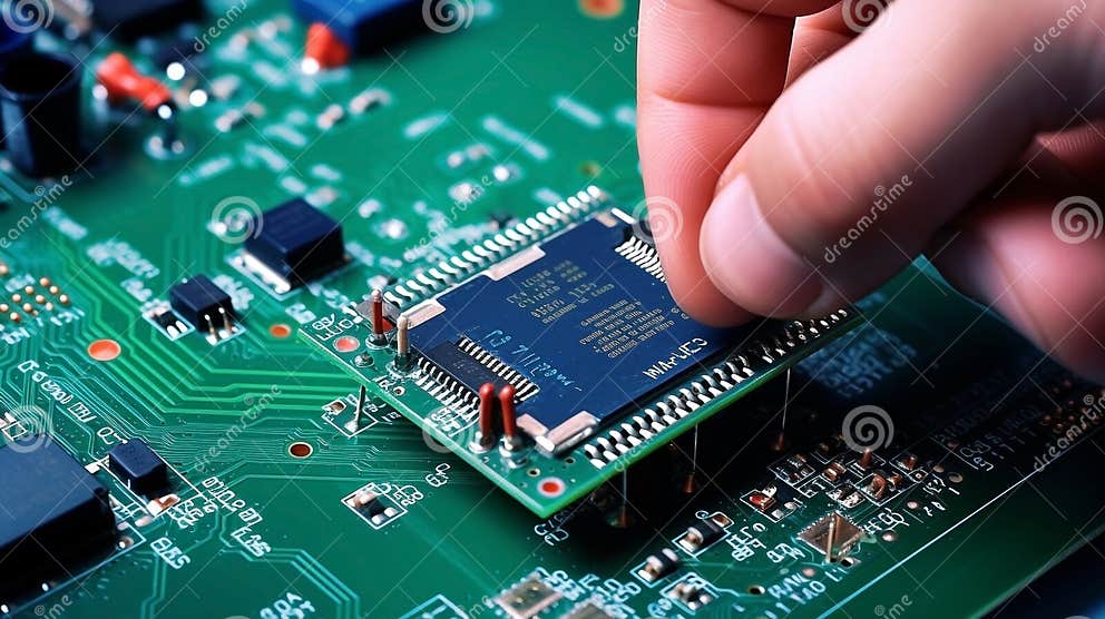 Microchip Manual Connecting To Microcontroller. Top View on Engineer ...