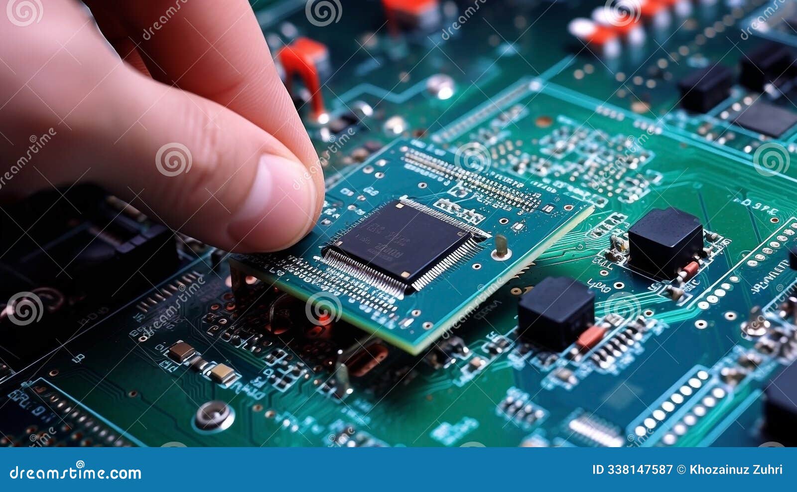 Microchip Manual Connecting To Microcontroller. Top View on Engineer ...