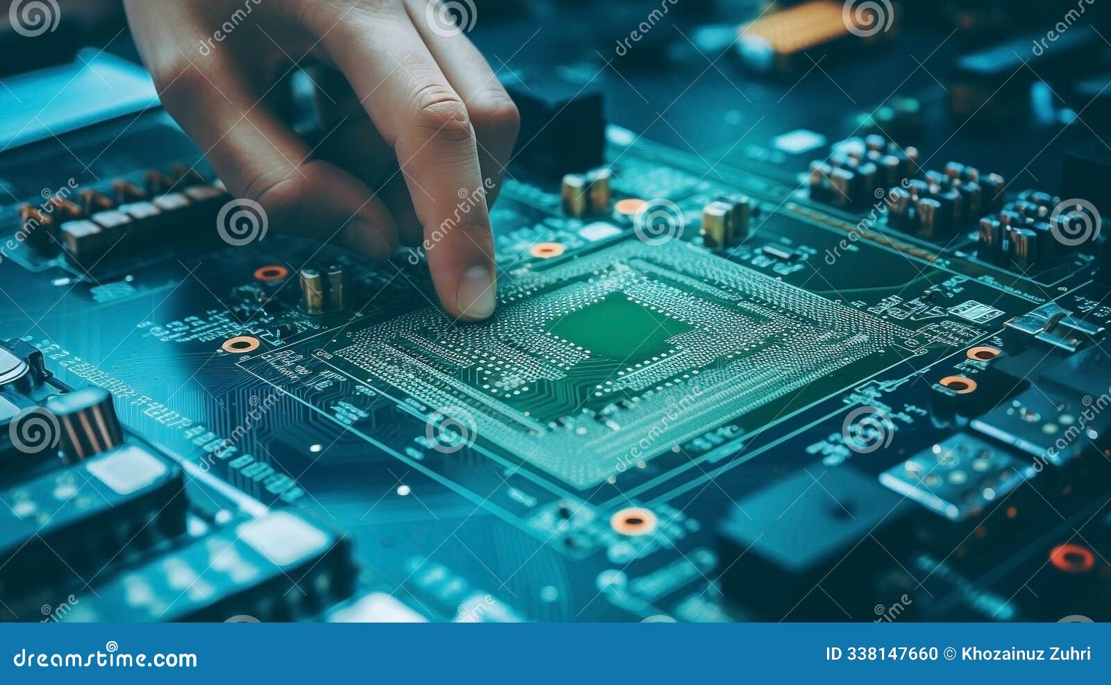 Microchip Manual Connecting To Microcontroller. Top View on Engineer ...