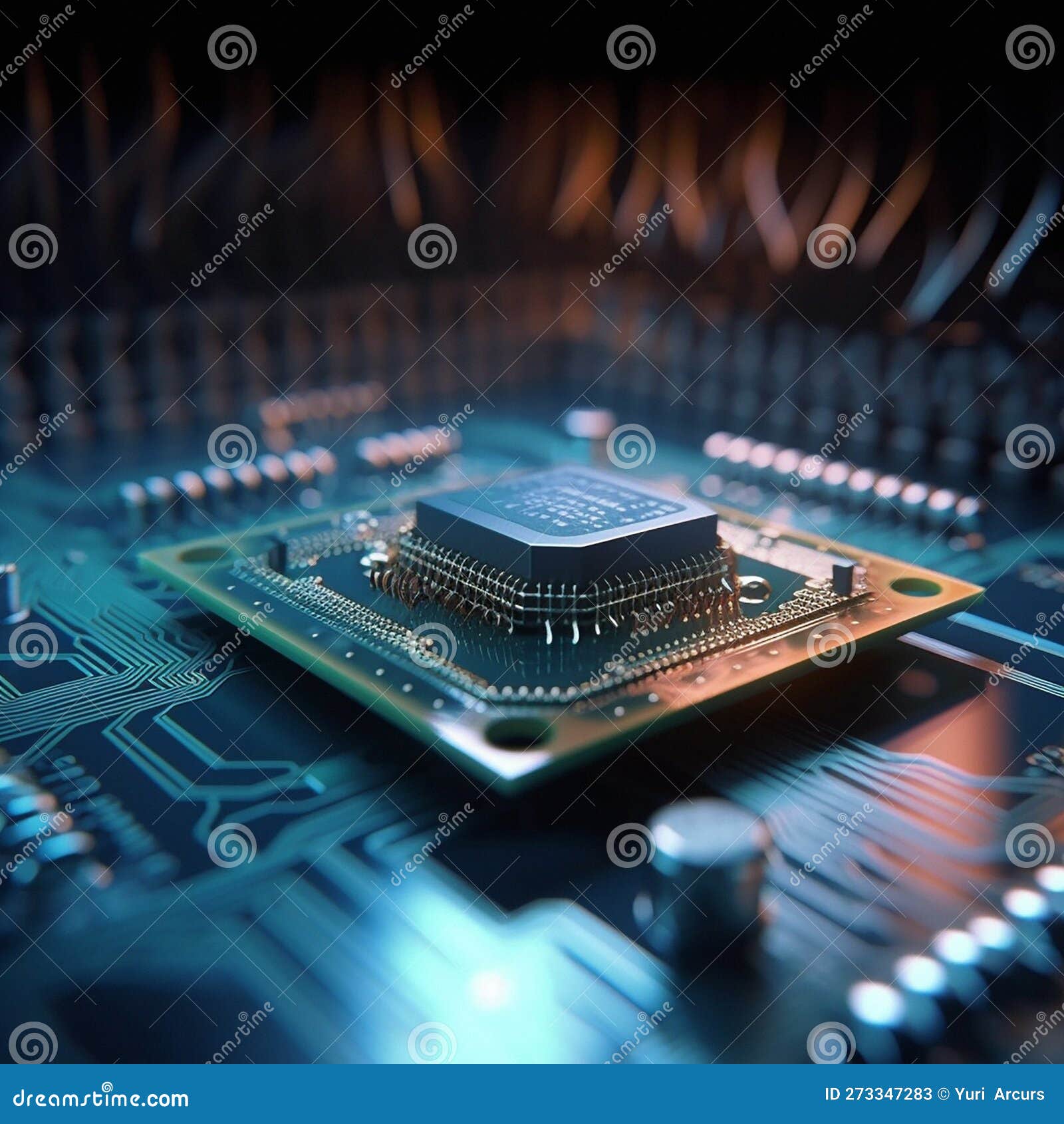 Microchip, Motherboard and Computer Hardware, CPU and Circuit Board ...