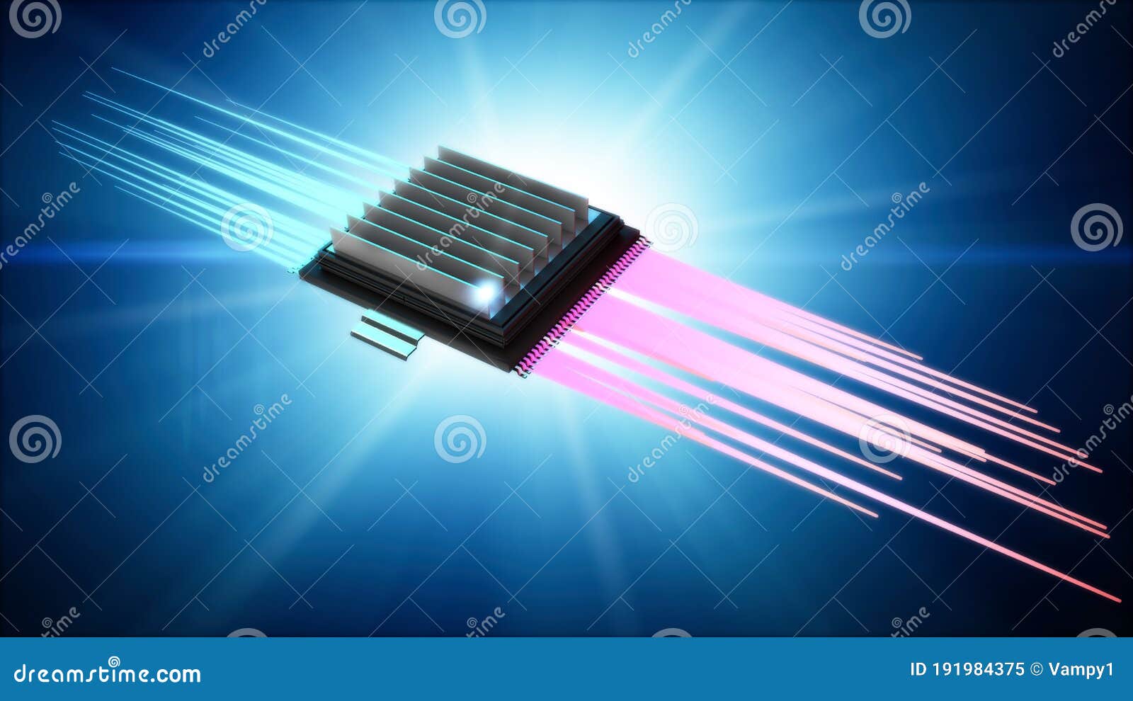 Microchip, Power and Speed. Presentation of the New Microchip. Processor of a Computer. Cpu ...