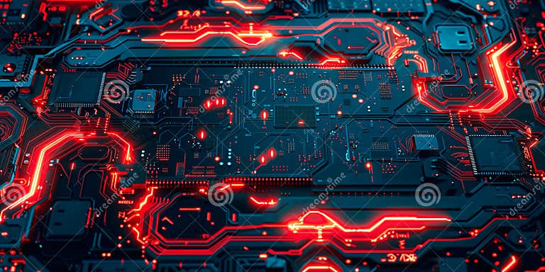 Microchip, Power and Speed. Presentation of the New Microchip. Processor of a Computer Stock ...