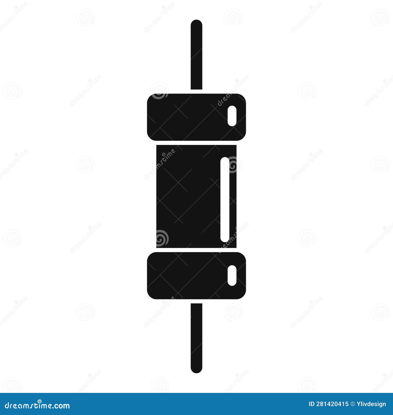 Microchip Resistor Icon Simple Vector. Electric Circuit Stock Vector ...