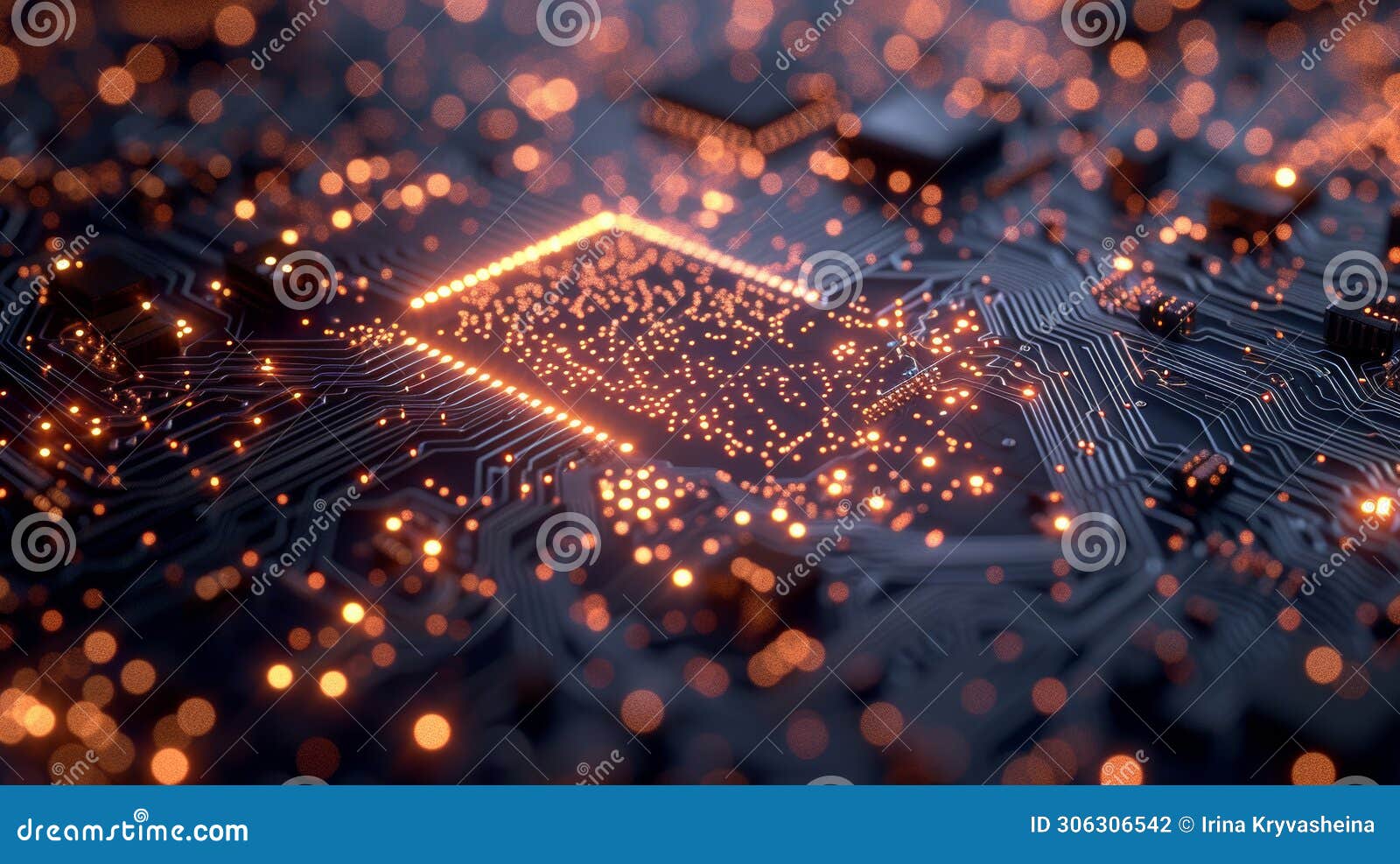 A Microchip S Microscopic Landscape, a Realm of Tiny Pathways and ...