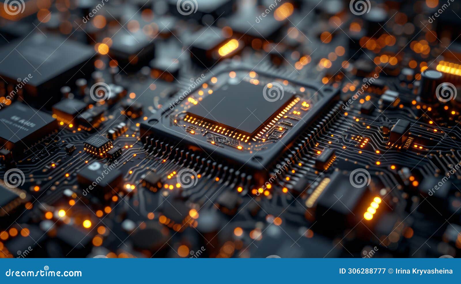 A Microchip S Microscopic Landscape, a Realm of Tiny Pathways and ...