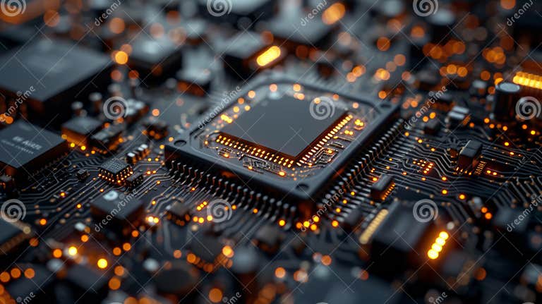 A Microchip S Microscopic Landscape, a Realm of Tiny Pathways and ...