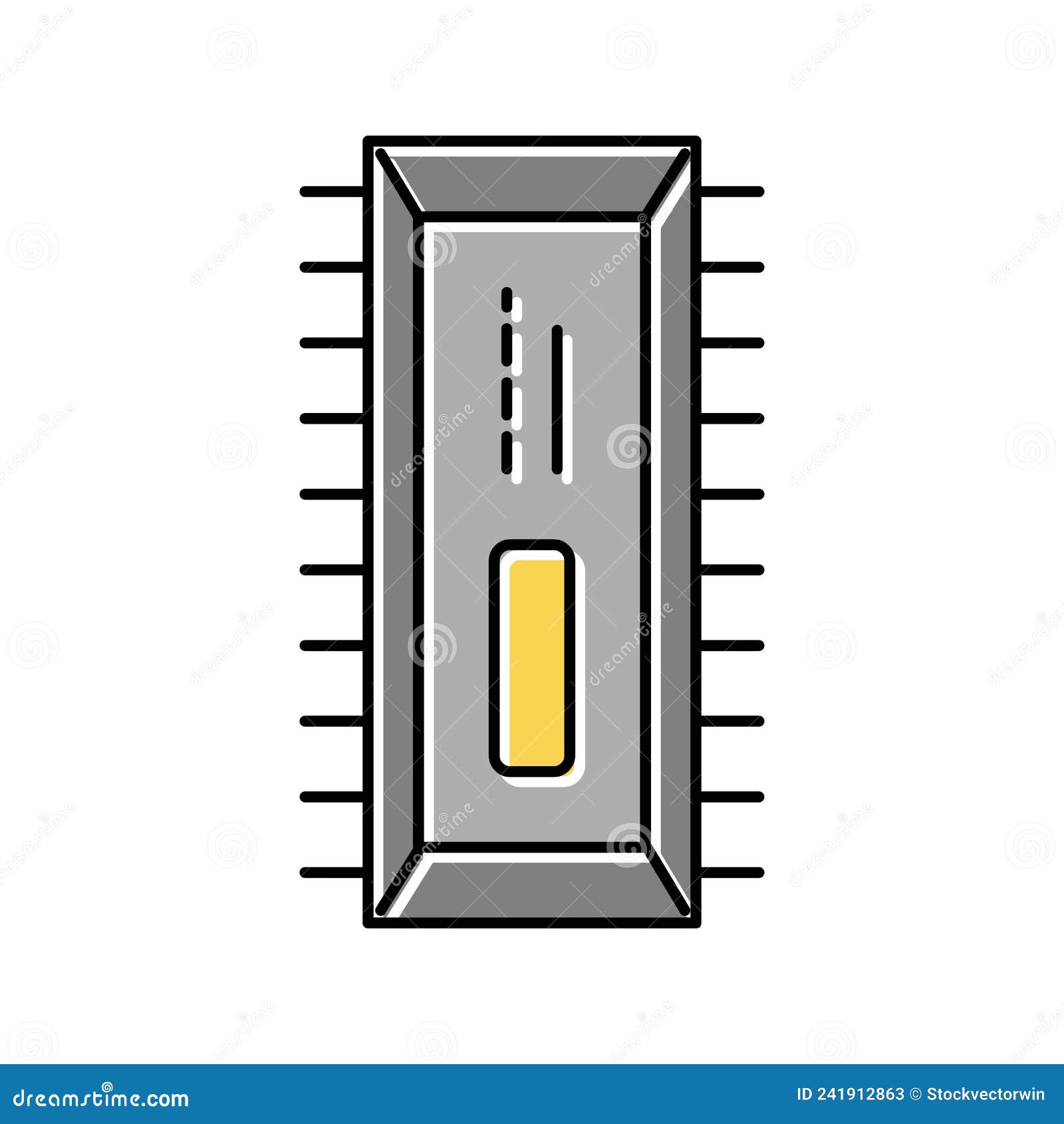 Microchip Semiconductor Manufacturing Color Icon Vector Illustration ...