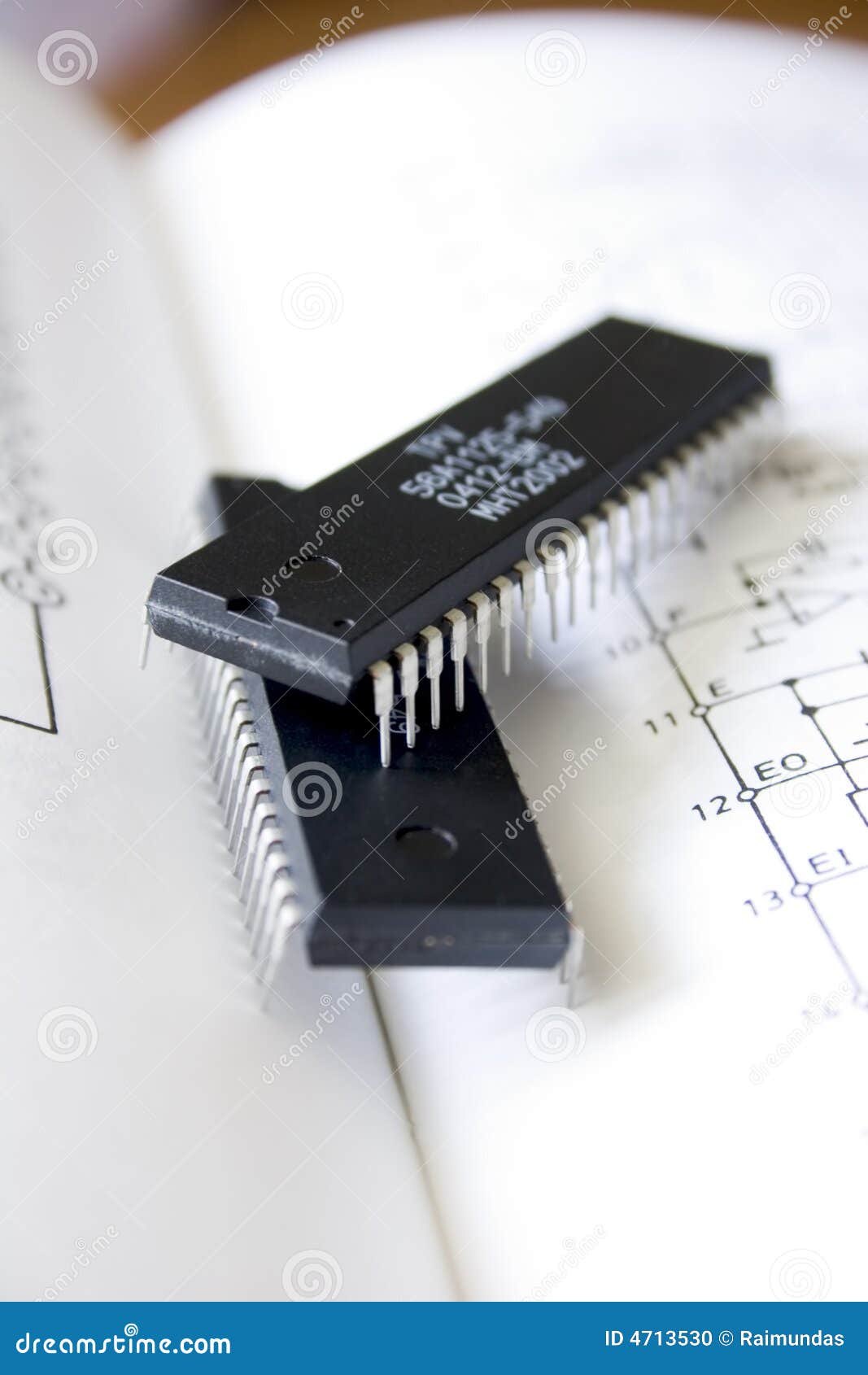 Microchip Technology stock photo. Image of rendering, chip - 4713530