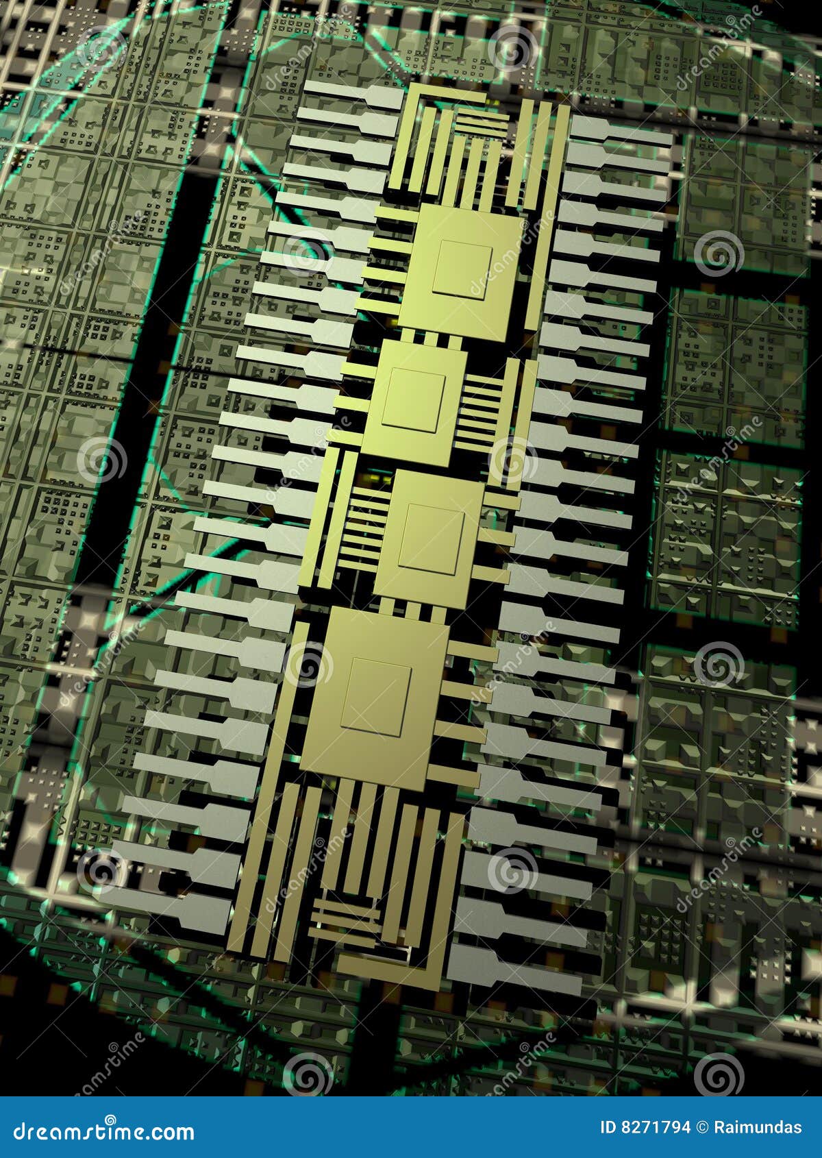 Microchip Technology stock illustration. Illustration of software - 8271794
