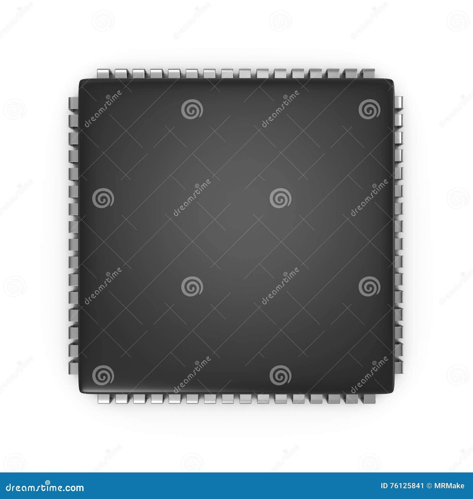 Microchip Top View stock illustration. Illustration of technology ...