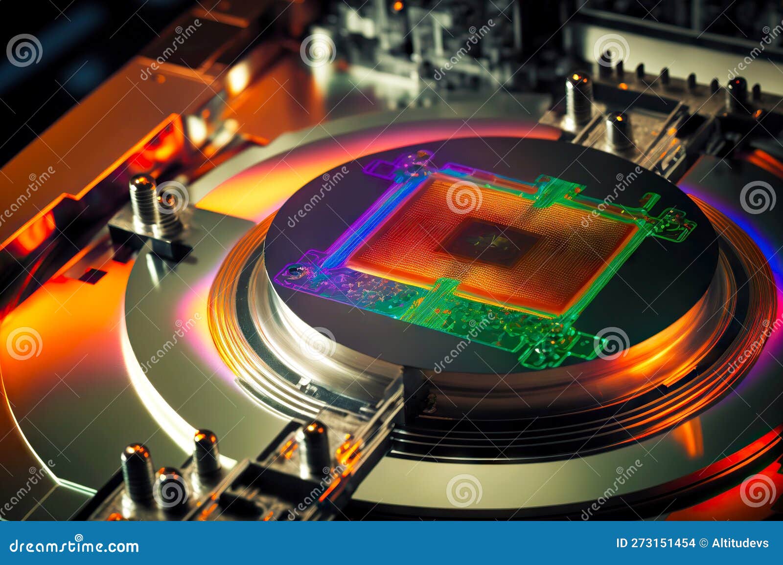 Microchip and Transistor Innovation Wafer Semiconductor Manufacturing ...