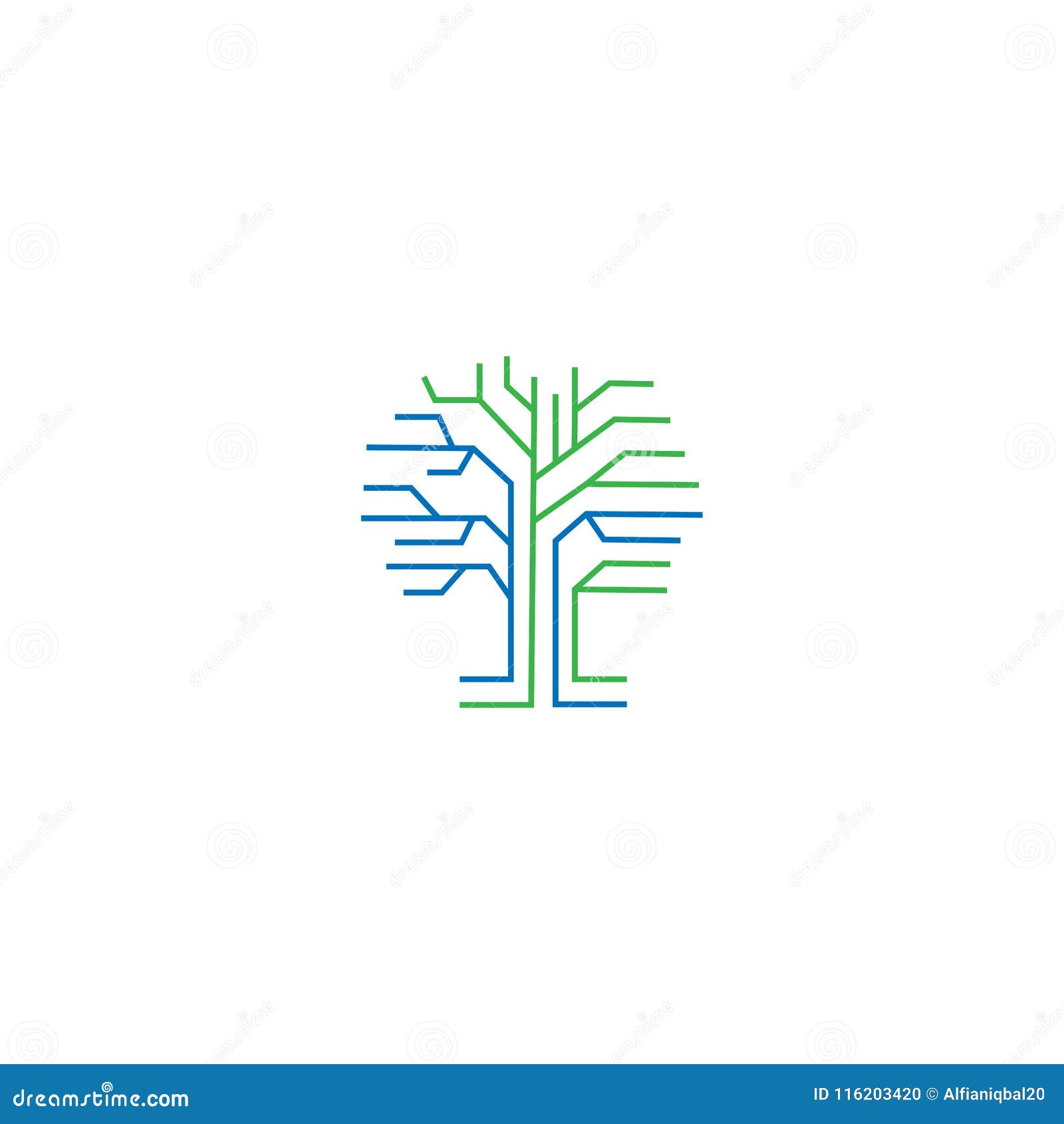 Microchip Tree Logo. Digital Tree, Technology, Nature, Wireless ...